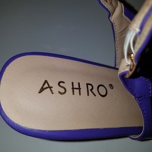 Ashro | Shoes | Ashro Slingbacks Heels Purple With Petals | Poshmark